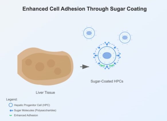 Sugar-Coated Stem Cells Stick Better to Damaged Livers - ScienceBlog.com