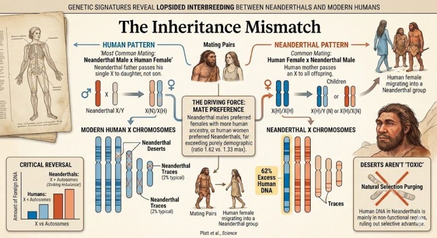 Neanderthal Men and Human Women Drove Most Interbreeding Between the ...